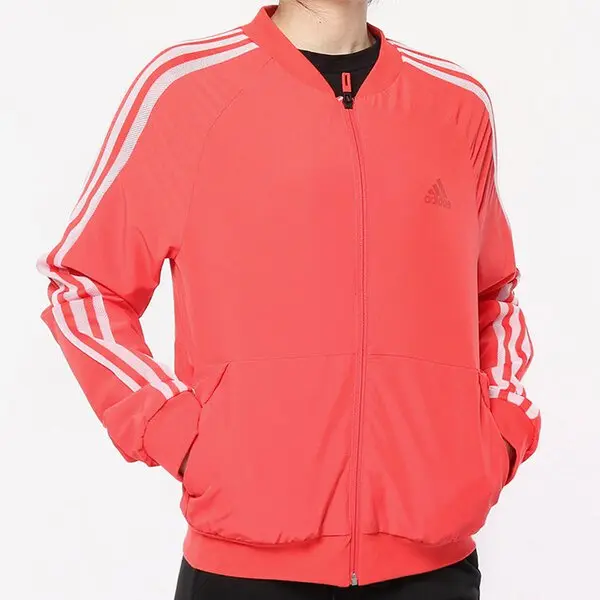 Adidas Bomber Jacket With Sporty Stripes