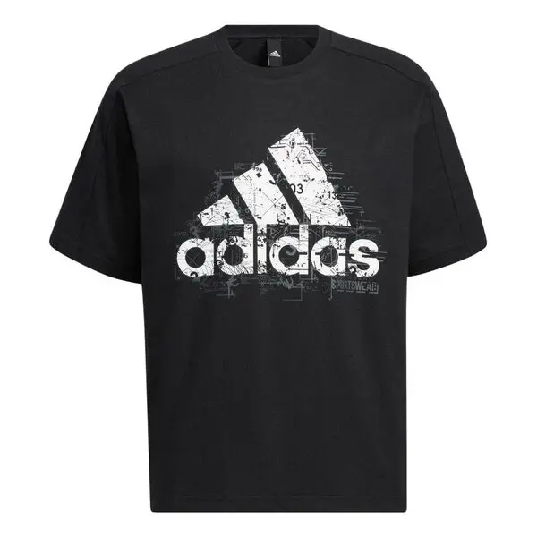 Adidas City Escape Loose Fit Badge Of Sport Graphic T-shirt - Black