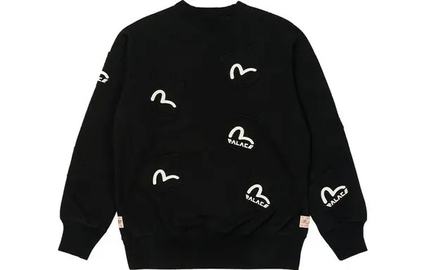 PALACE X Evisu Fw21 Multi Pocket Crew Sweatshirt
