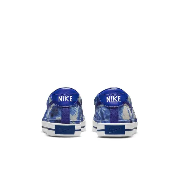 Nike Court Legacy Print Tie-dye Slip-on Sneakers - Blue