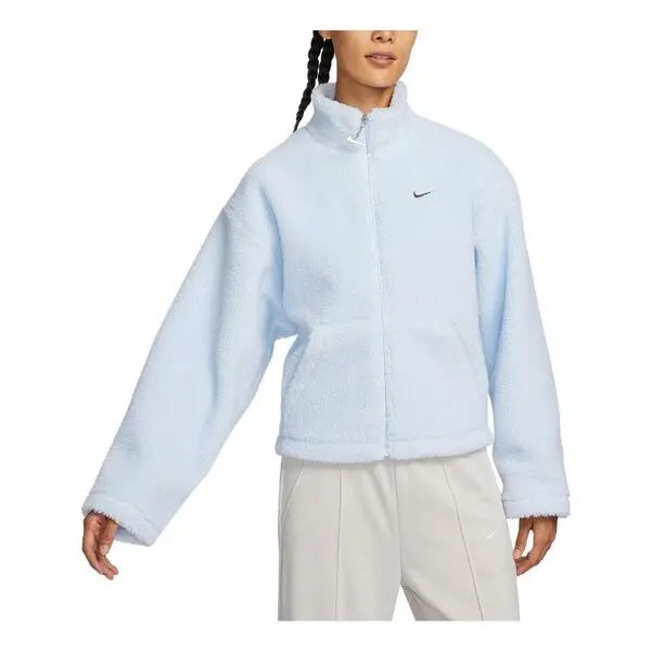 Nike Faux Sherpa Jacket - Blue