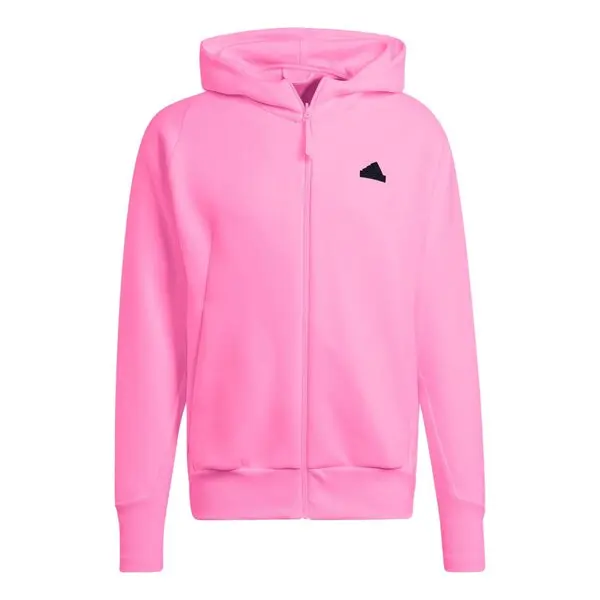 Adidas Z.n.e. Premium Full-zip Hooded Track Jacket - Pink