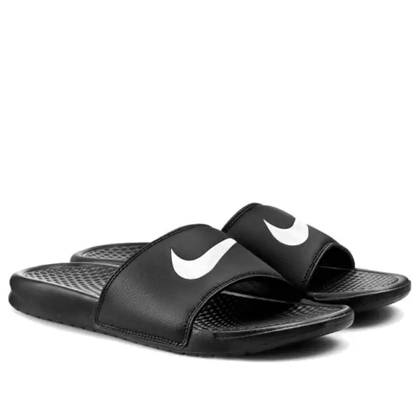 Nike Benassi Swoosh Slide - Black/white
