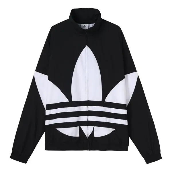 Adidas Originals Big Trefoil Track Top Night Marine Logo - Black