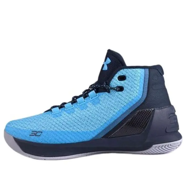 Under Armour Curry 3 Mid "peacock " Basketball Shoes - Blue
