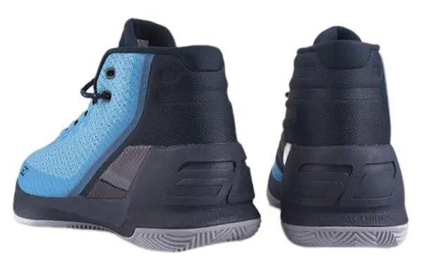 Under Armour Curry 3 Mid "peacock " Basketball Shoes - Blue