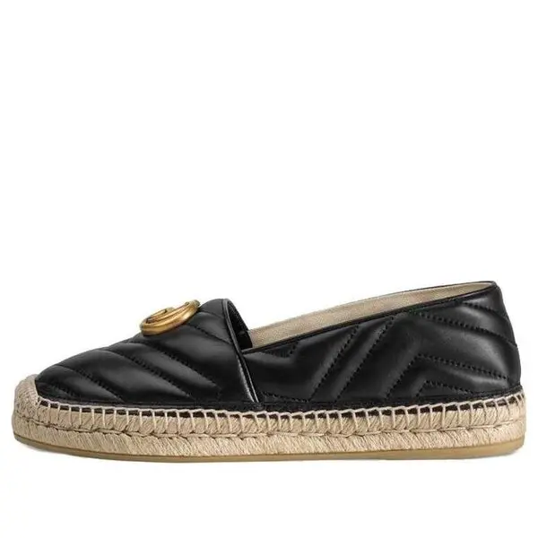 Gucci Double G Quilted Leather Espadrille - Default Color