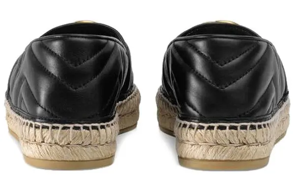 Gucci Double G Quilted Leather Espadrille - Default Color