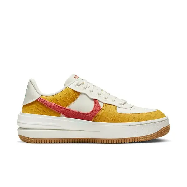 Nike Force 1 Plt.af.orm Lv8 Sneakers - White/orange