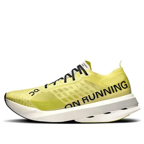 On Cloudboom Strike Performance Running Shoes - Limelight/wolf