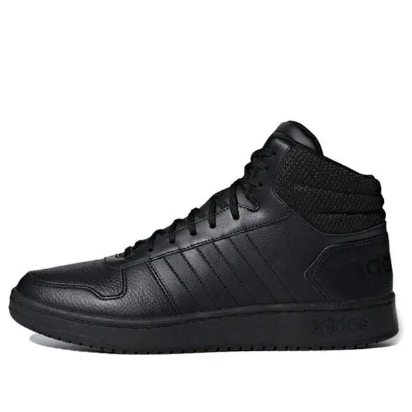 Adidas Hoops 2.0 Mid High Top Sneakers - Black