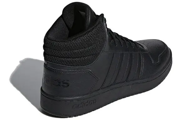 Adidas Hoops 2.0 Mid High Top Sneakers - Black