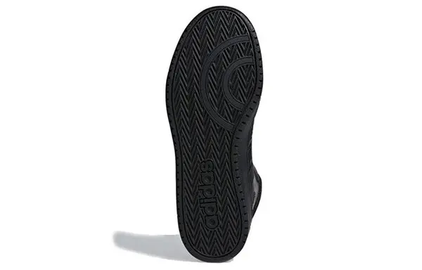 Adidas Hoops 2.0 Mid High Top Sneakers - Black