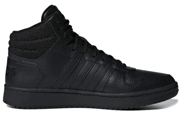 Adidas Hoops 2.0 Mid High Top Sneakers - Black