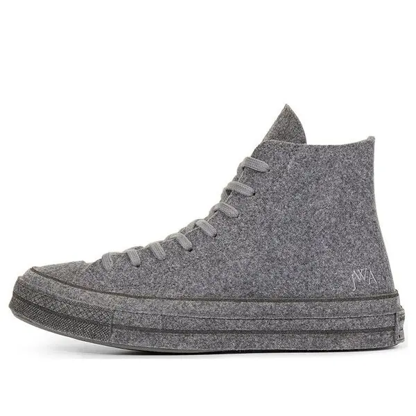 CONVERSE J.w. Anderson X Chuck 70 Hi Top Felt Sneakers - Grey