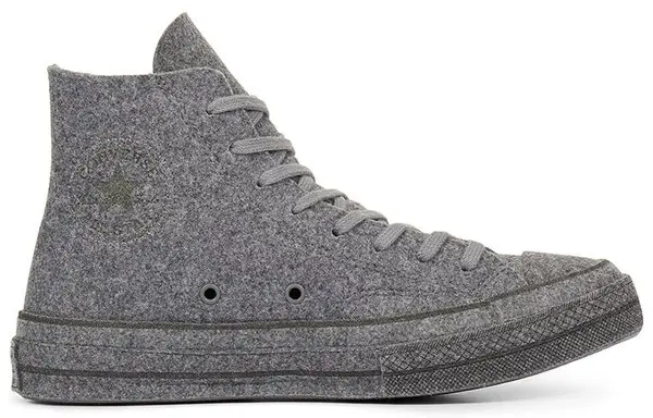 CONVERSE J.w. Anderson X Chuck 70 Hi Top Felt Sneakers - Grey