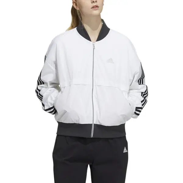 Adidas Stripe Colorblock Logo Jacket