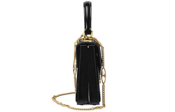 Gucci Sylvie 1969 Leather Hand Bag Mini