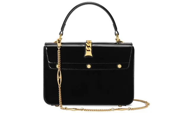 Gucci Sylvie 1969 Leather Hand Bag Mini