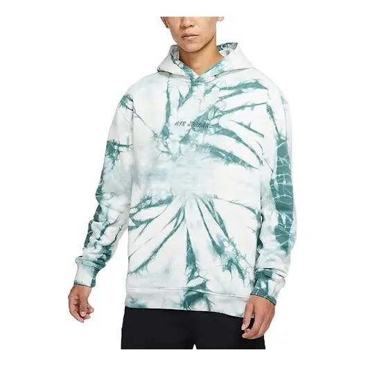 JORDAN Tie Dye Hoodie With Large Logo - Default Color