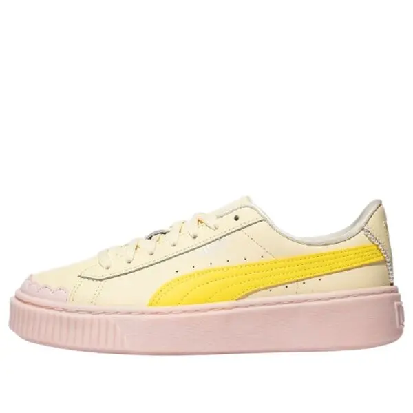 PUMA Suede Classic Low Top Sneakers - Light Pink/yellow