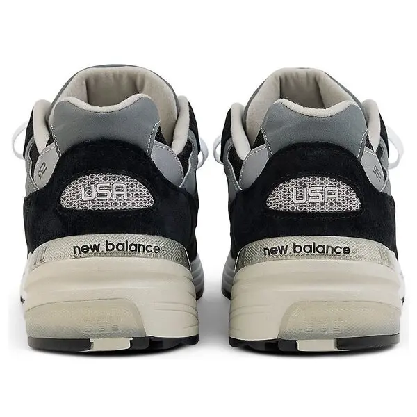 NEW BALANCE 992 Miusa Athletic Sneakers - Black/grey