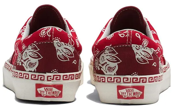 VANS Era Red White Sneakers - Red/white
