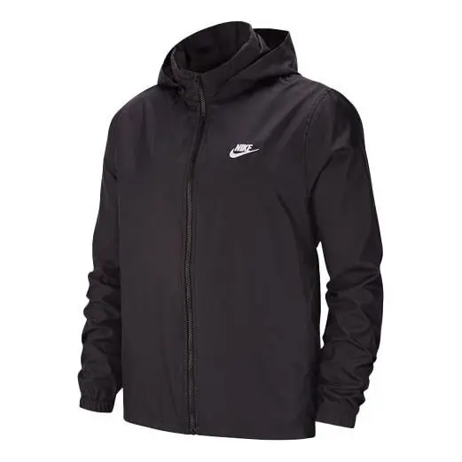 Nike Hooded Windproof Running Jacket - Black