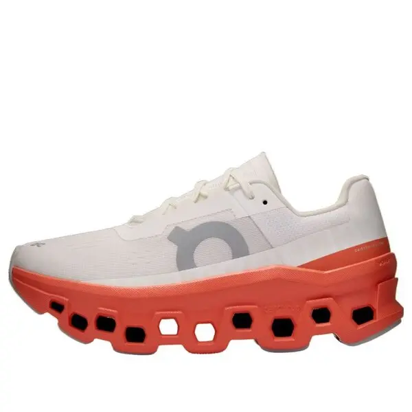 On Cloudmonster Sneakers - White/flame