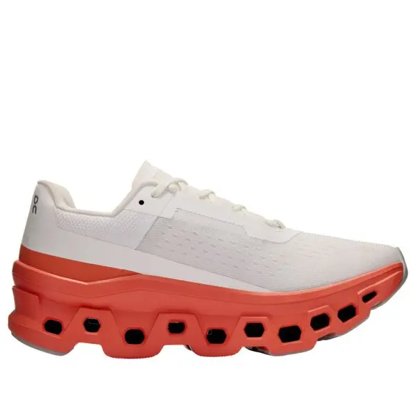 On Cloudmonster Sneakers - White/flame
