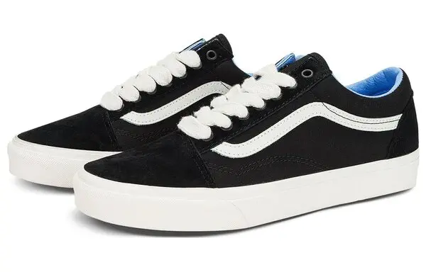 VANS Old Skool Oversized Lace Sneakers - Black/light Blue