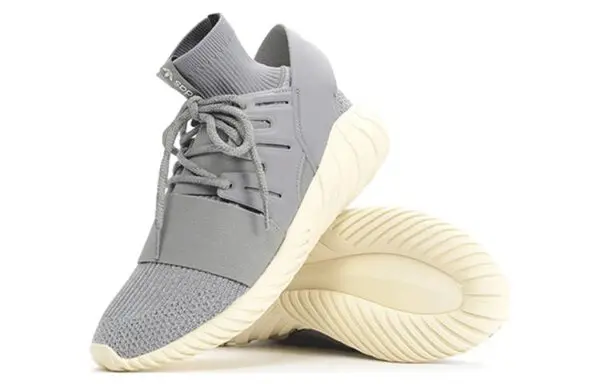 Adidas Tubular Doom Primeknit High Top Sneakers - Grey