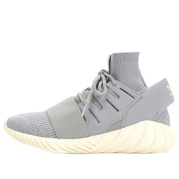 Adidas Tubular Doom Primeknit High Top Sneakers - Grey