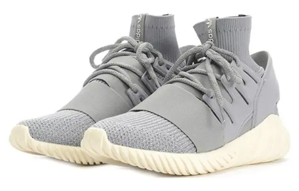 Adidas Tubular Doom Primeknit High Top Sneakers - Grey