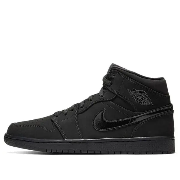 JORDAN 1 Mid 'triple Suede - Black