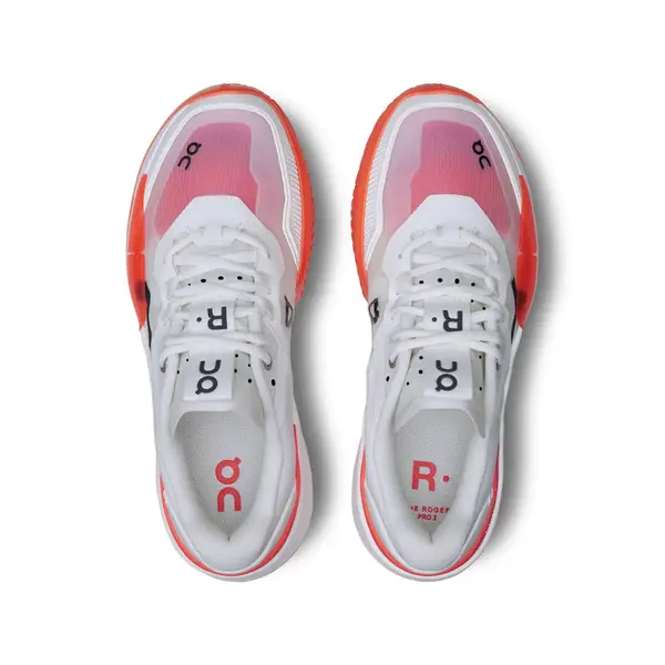 On The Roger Pro 2 Clay Tennis Shoes - White/orange
