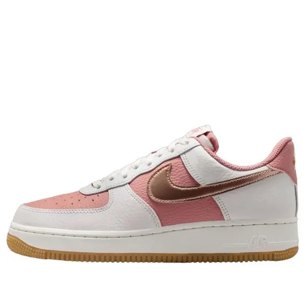 Nike Force 1 Low Top Sneakers - Rust Pink/summit White/sail