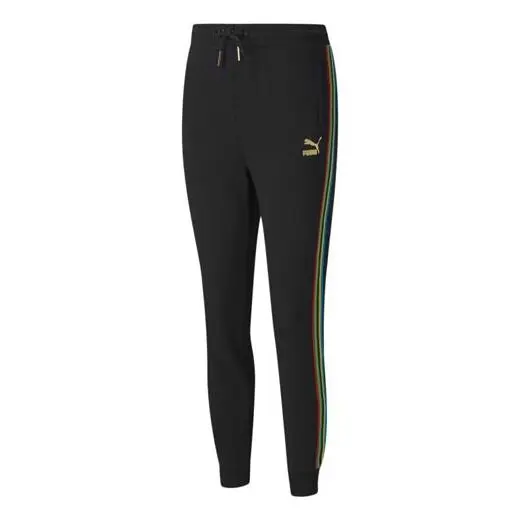 PUMA World Resonance Series Drawstring Knitted Trousers - Black