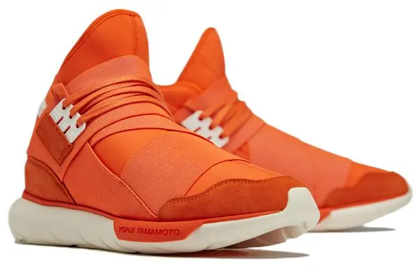 Adidas Y-3 Qasa High Sneakers - Orange/white