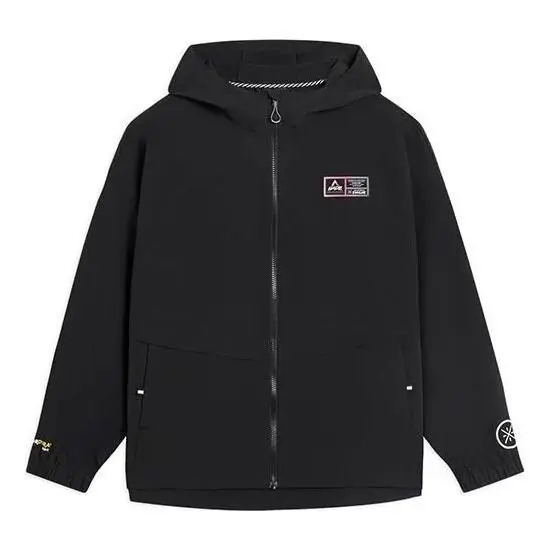 LI-NING Way Of Wade Graphic Full Zip Hooded Jacket - Black