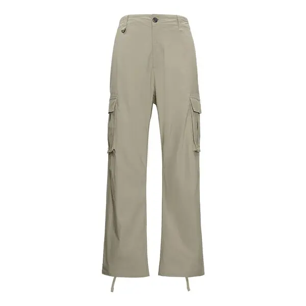 Nike Solid Color Multiple Pockets Loose Cargo Casual Long Pants/trousers Khaki - Multi-color