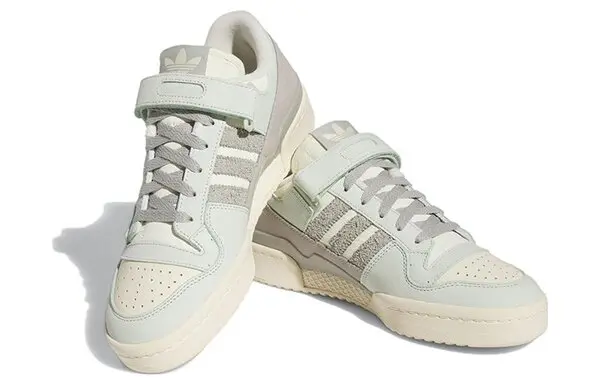 Adidas Originals Forum 84 Low Sneakers - Gray/green/cream