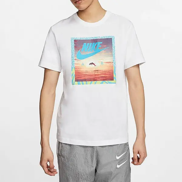Nike Printing Short Sleeve - White