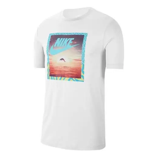 Nike Printing Short Sleeve - White