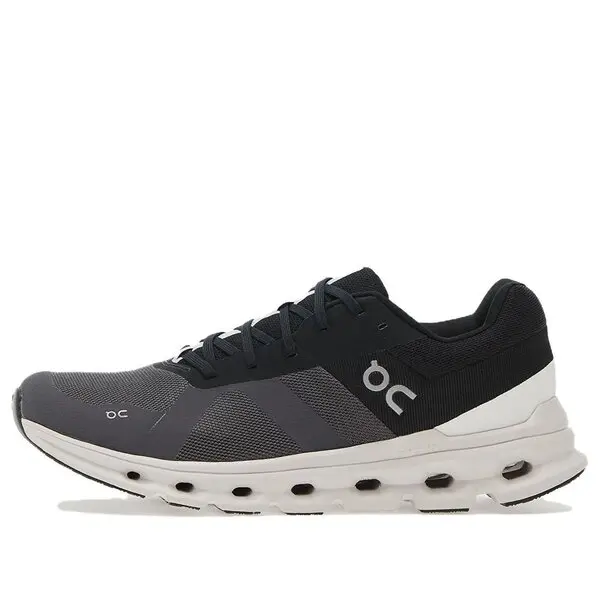 On Cloudrunner Athletic Lace Up Sneakers - Eclipse/frost
