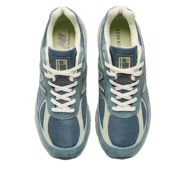 NEW BALANCE X Auralee 990v4 Made In Usa - Blue/white/cream