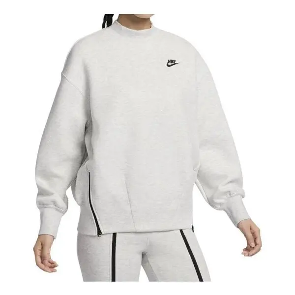 Nike Tech Fleece Sweatshirt - White/black