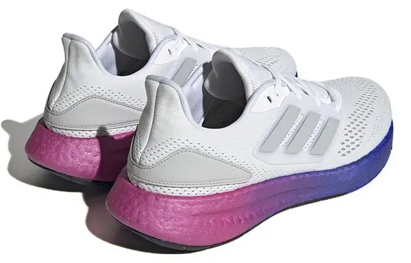 Adidas Pureboost 22 Athletic Sneakers - White/grey/blue