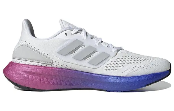 Adidas Pureboost 22 Athletic Sneakers - White/grey/blue
