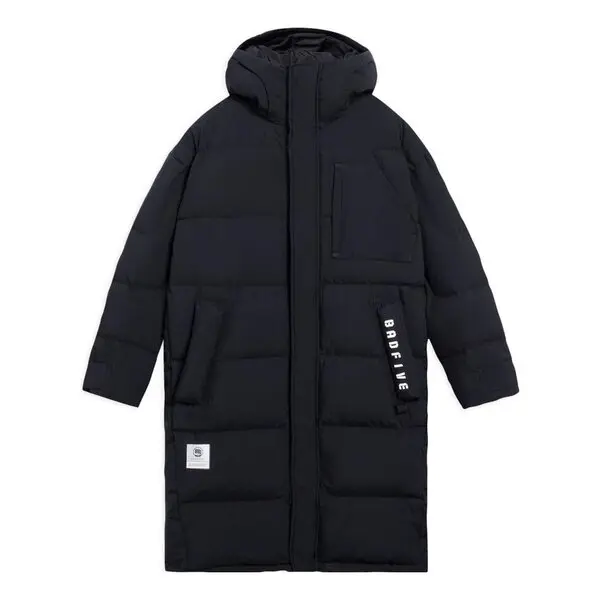 LI-NING Sports Medium Long Down Jacket - Black